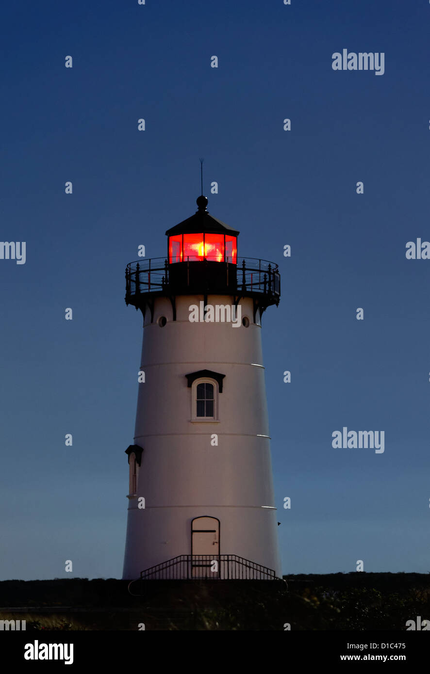 Edgartown Lighthouse, Martha's Vineyard, Massachusetts, USA Stock Photo ...