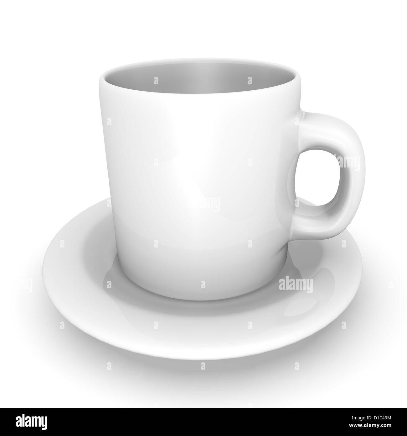 Empty kitchen wall render Black and White Stock Photos & Images - Alamy