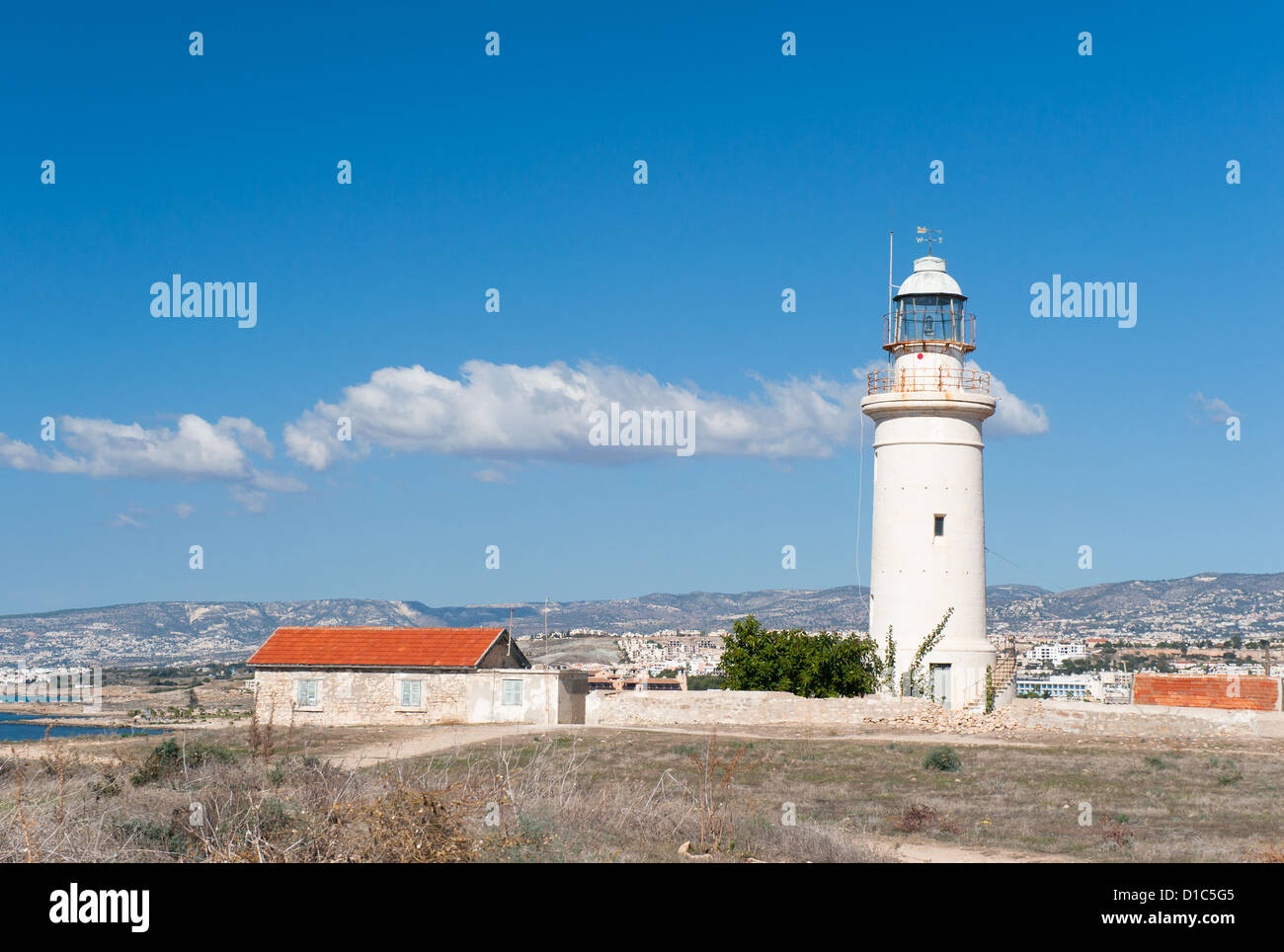 Lighthouse of Paphos, Cyprus Stock Photo - Alamy