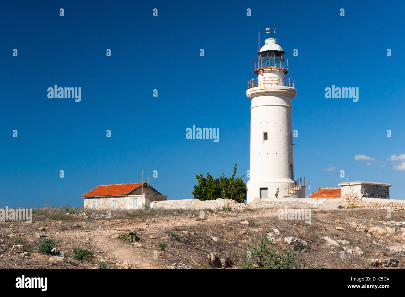 Lighthouse of Paphos, Cyprus Stock Photo - Alamy