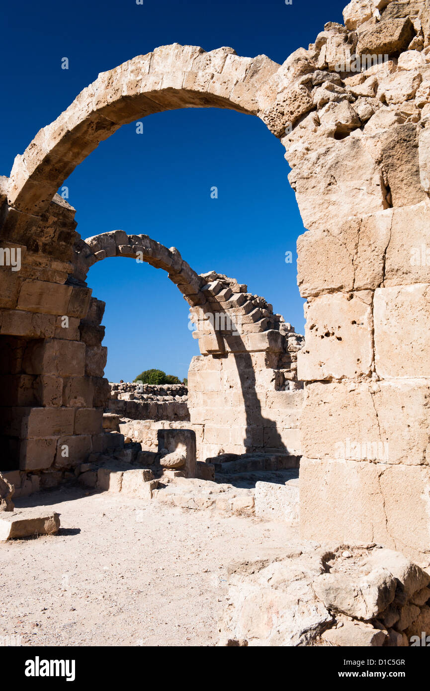 Byzantine castle ruins, Paphos, Cyprus Stock Photo - Alamy