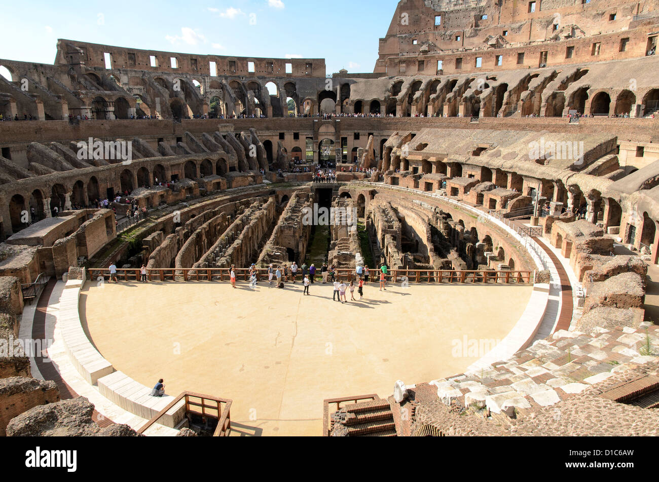 Interior view of the Colosseum - Rome, Italy Stock Photo - Alamy