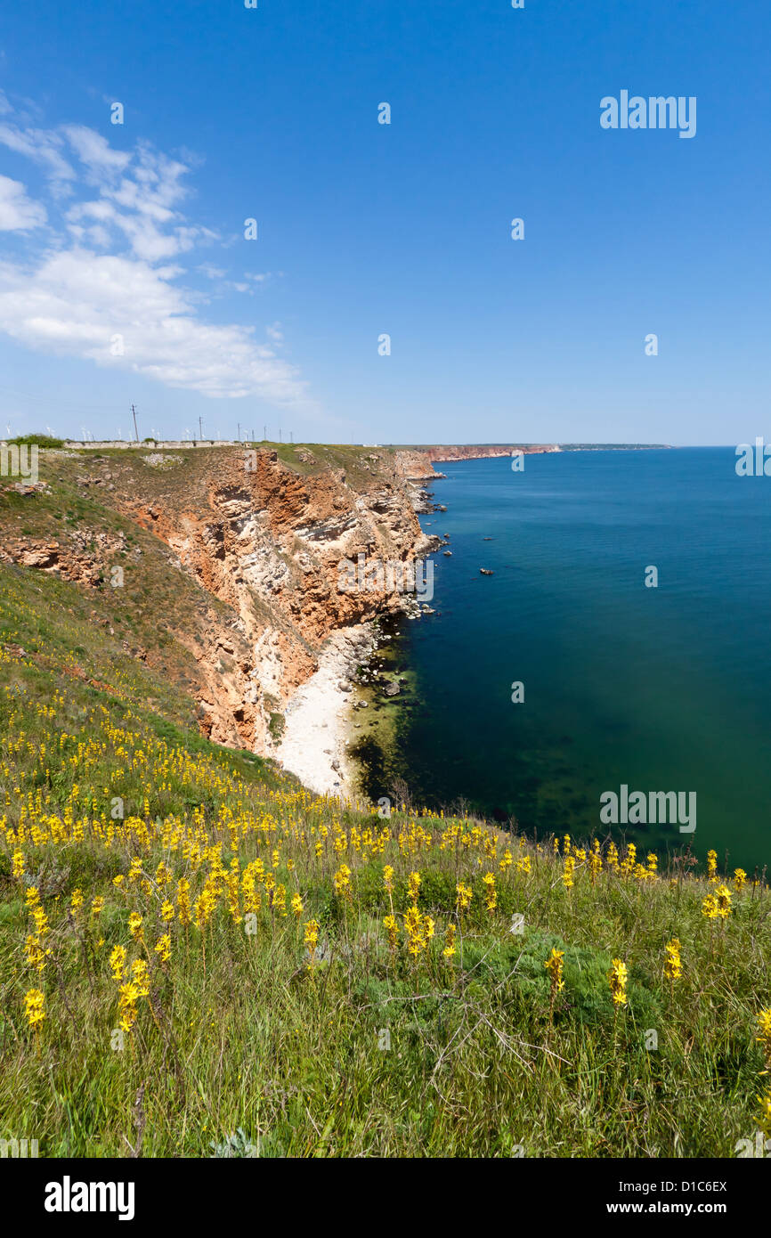 The Rock Coast of the Black Sea near Burgas, Bulgaria Stock Photo - Alamy