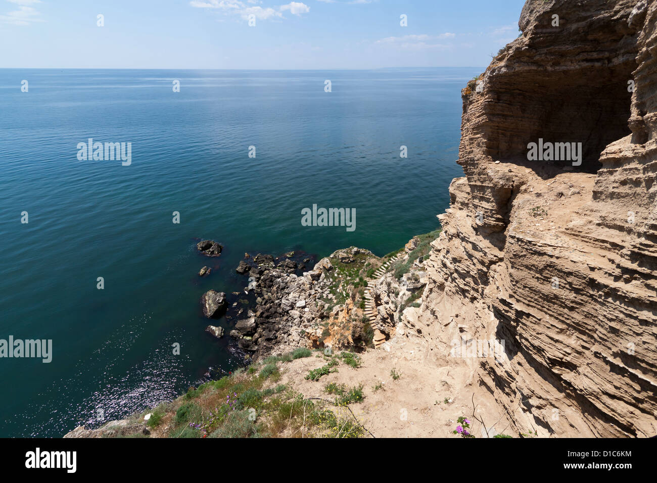 The Rock Coast of the Black Sea near Burgas, Bulgaria Stock Photo - Alamy