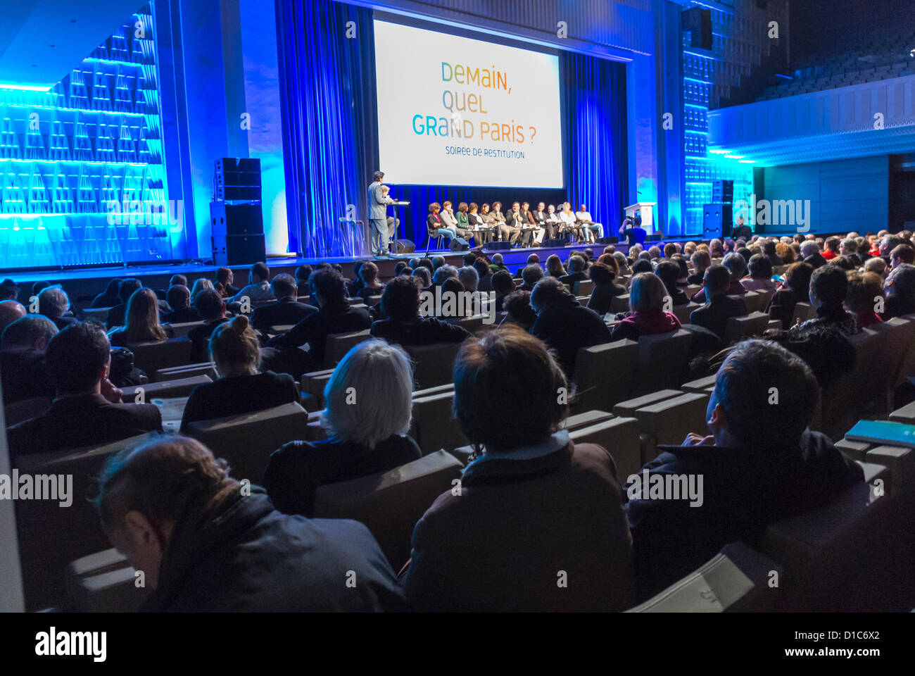 Paris, France, French Public Meeting, Future Extensioin of Paris ...