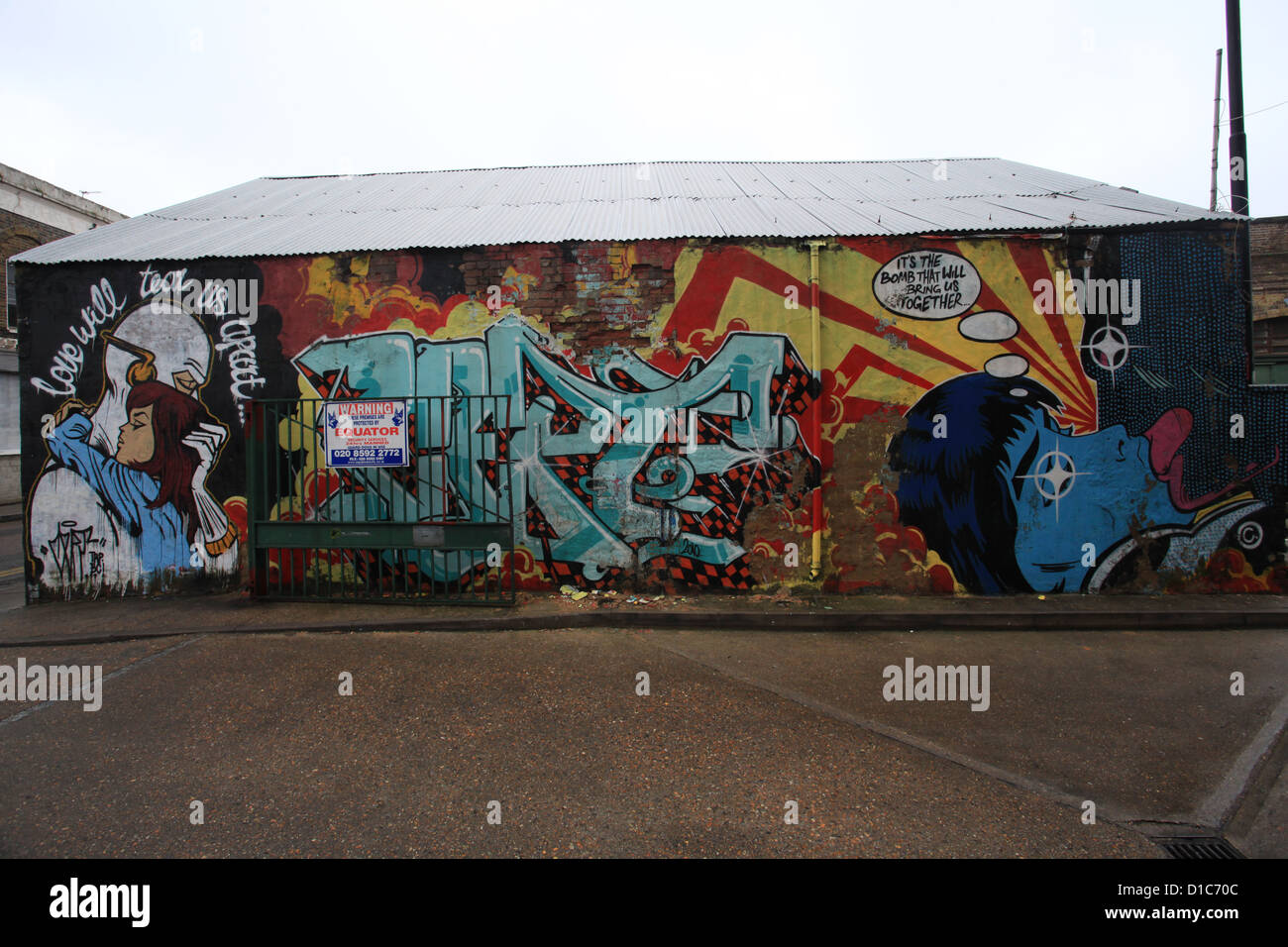 Street art by Cept, London Stock Photo - Alamy