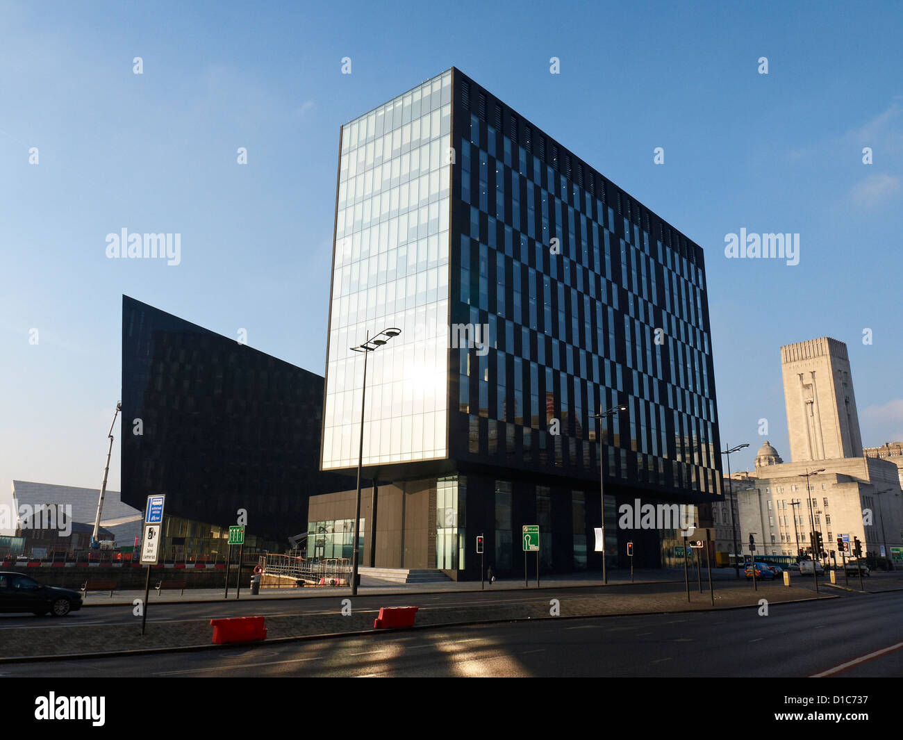 Mann Island with St George`s building in Liverpool UK Stock Photo - Alamy
