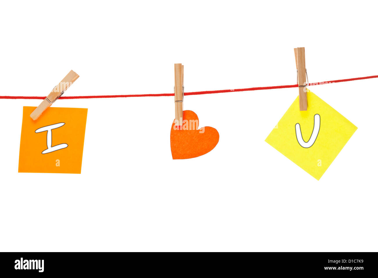 Hanging love Cut Out Stock Images & Pictures - Alamy