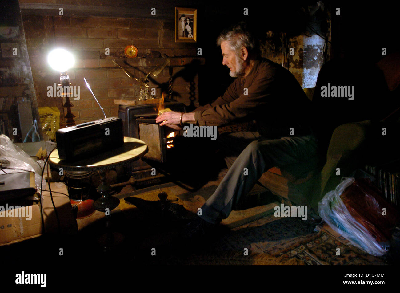 Writer Mike Tomkies at his 14th century farmhouse near Henfield which ...