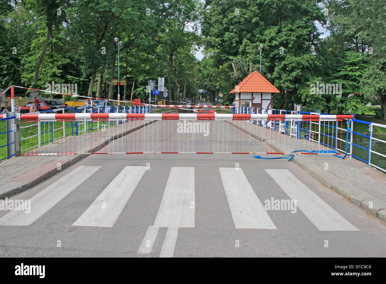 Road with barrier Stock Photo - Alamy