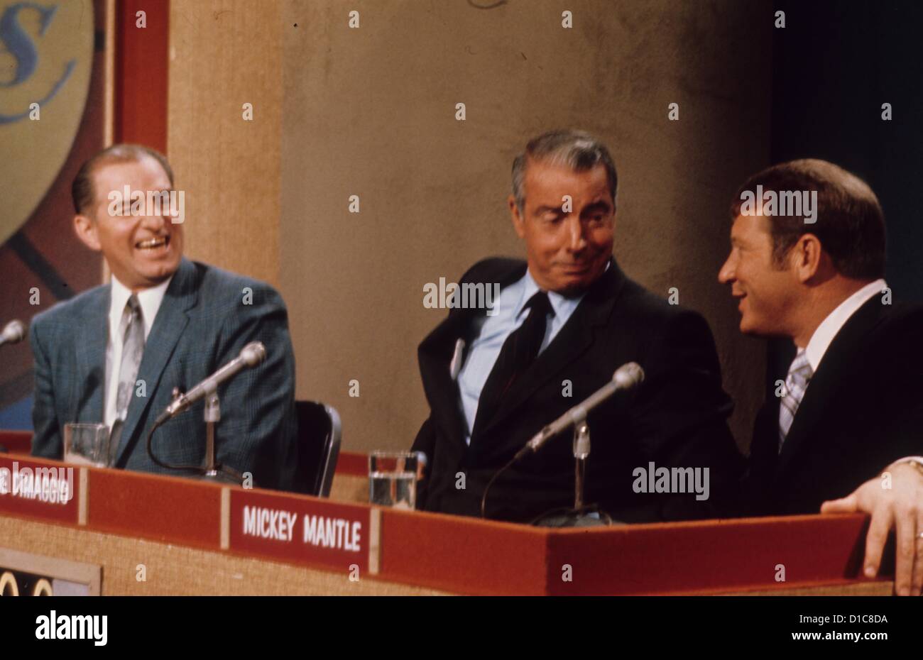 MICKEY MANTLE Joe Dimaggio Tommy Henrich.w6423.Supplied by Photos, inc ...