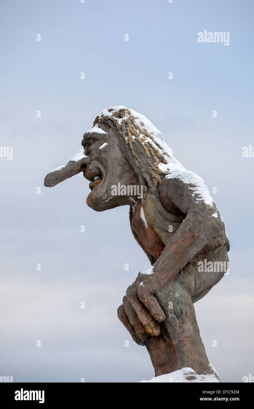 Typical fairy tale Troll at Mongstad, Norway Stock Photo - Alamy