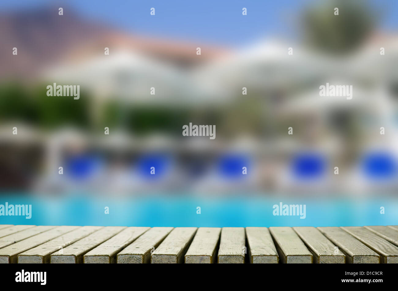 Beautiful swimming pool in hotel Stock Photo - Alamy