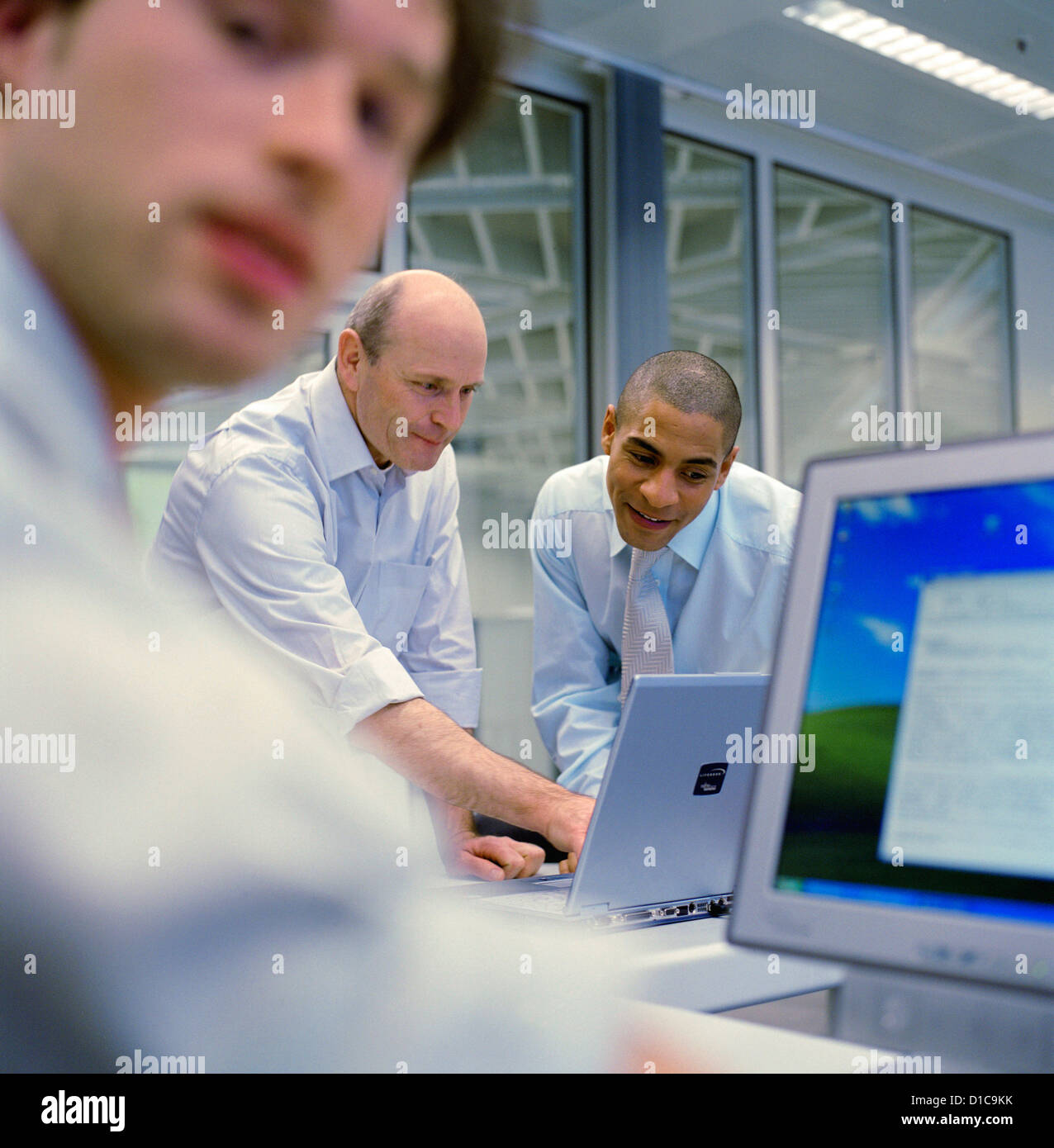 Business people data center control center man License free except ads ...