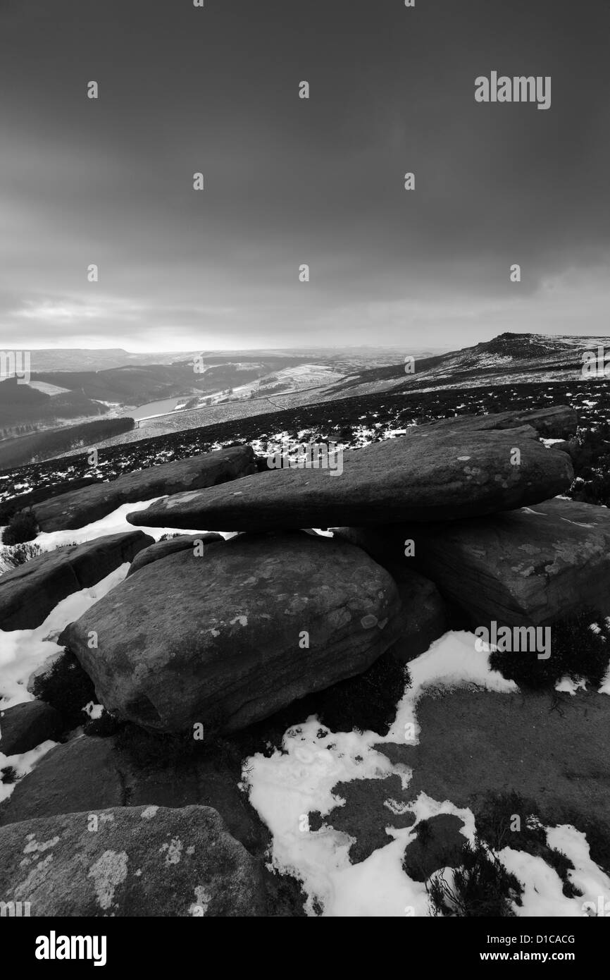 Burbage rocks derbyshire Black and White Stock Photos & Images - Alamy