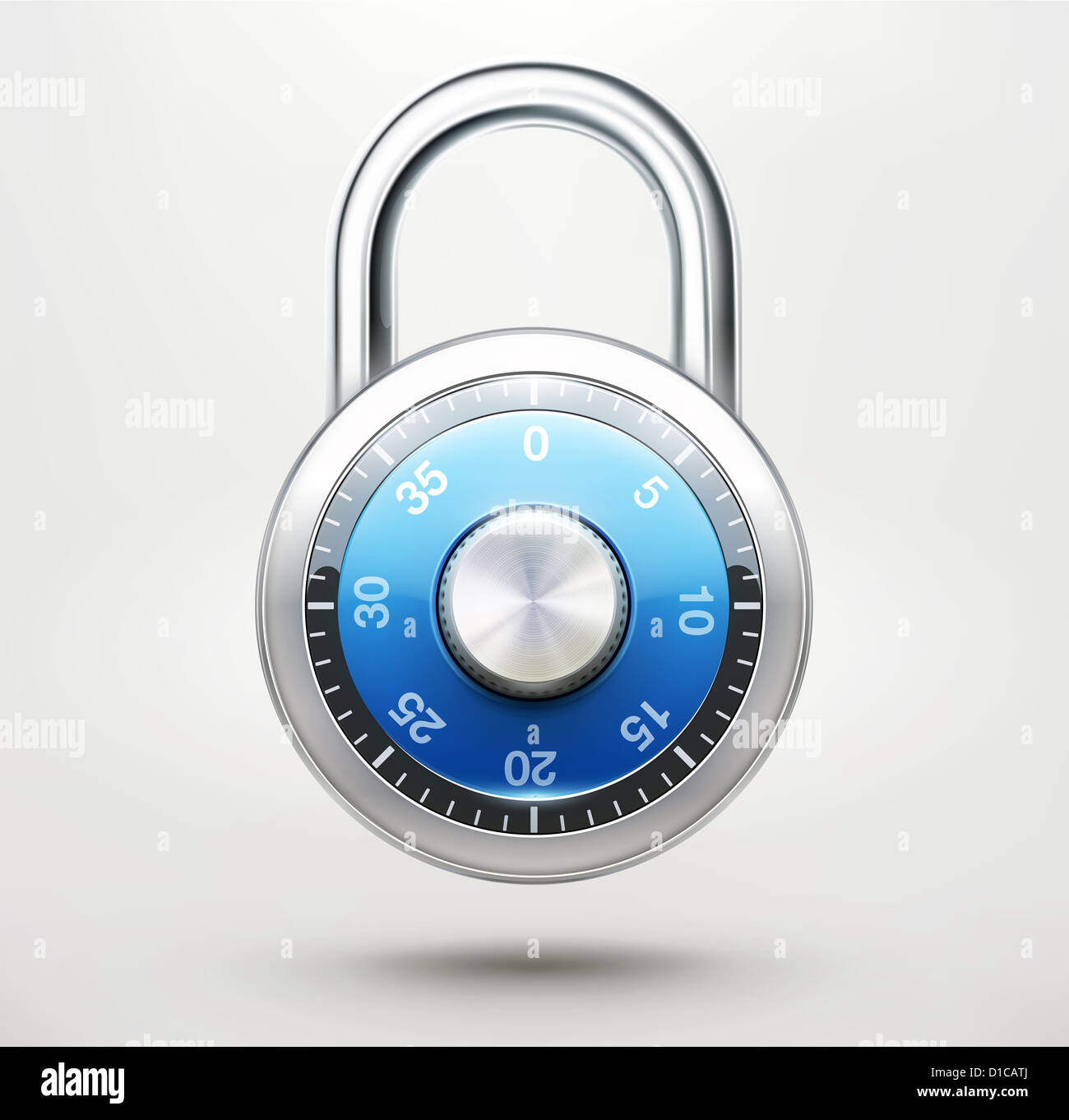 security concept with locked blue combination pad lock Stock Photo - Alamy