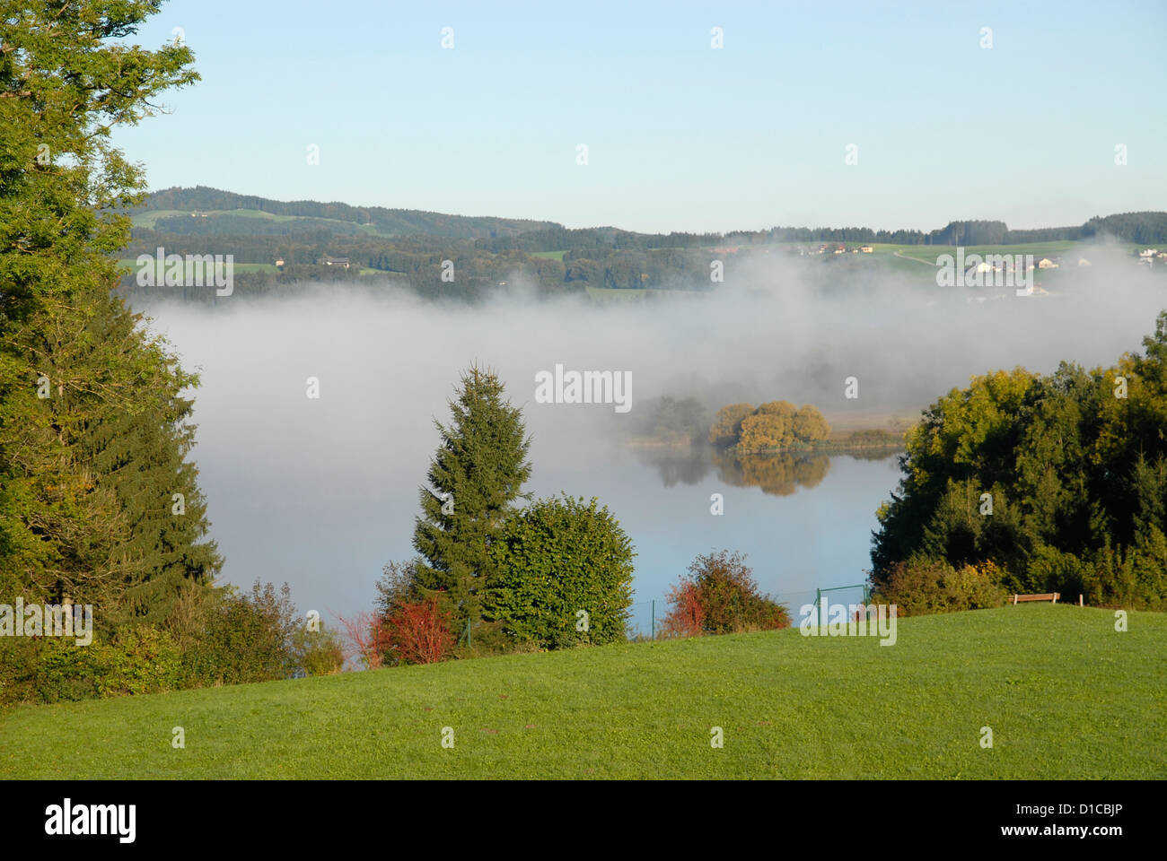 Autumn, Wallersee, Salzburg, Austria Stock Photo - Alamy