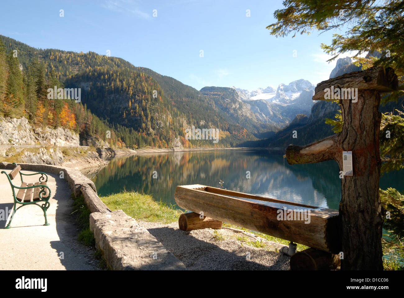 Autumn, Vorderer Gosausee, Salzkammergut, Austria Stock Photo - Alamy
