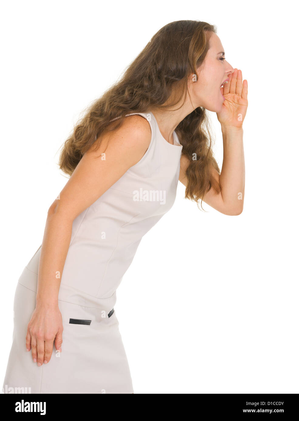 Young woman shouting Stock Photo, Royalty Free Image: 52518983 - Alamy