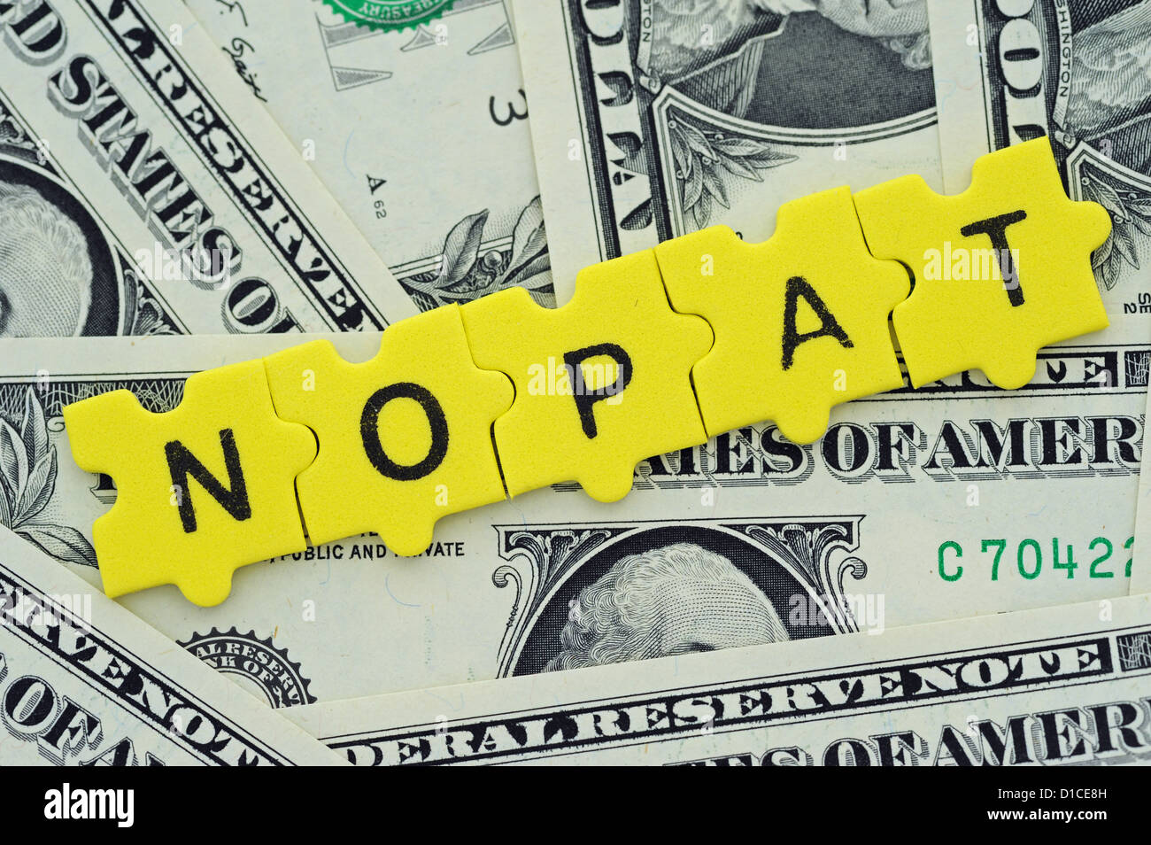 financial ratios, NOPAT = Net Operating Profit after Taxes Stock Photo ...