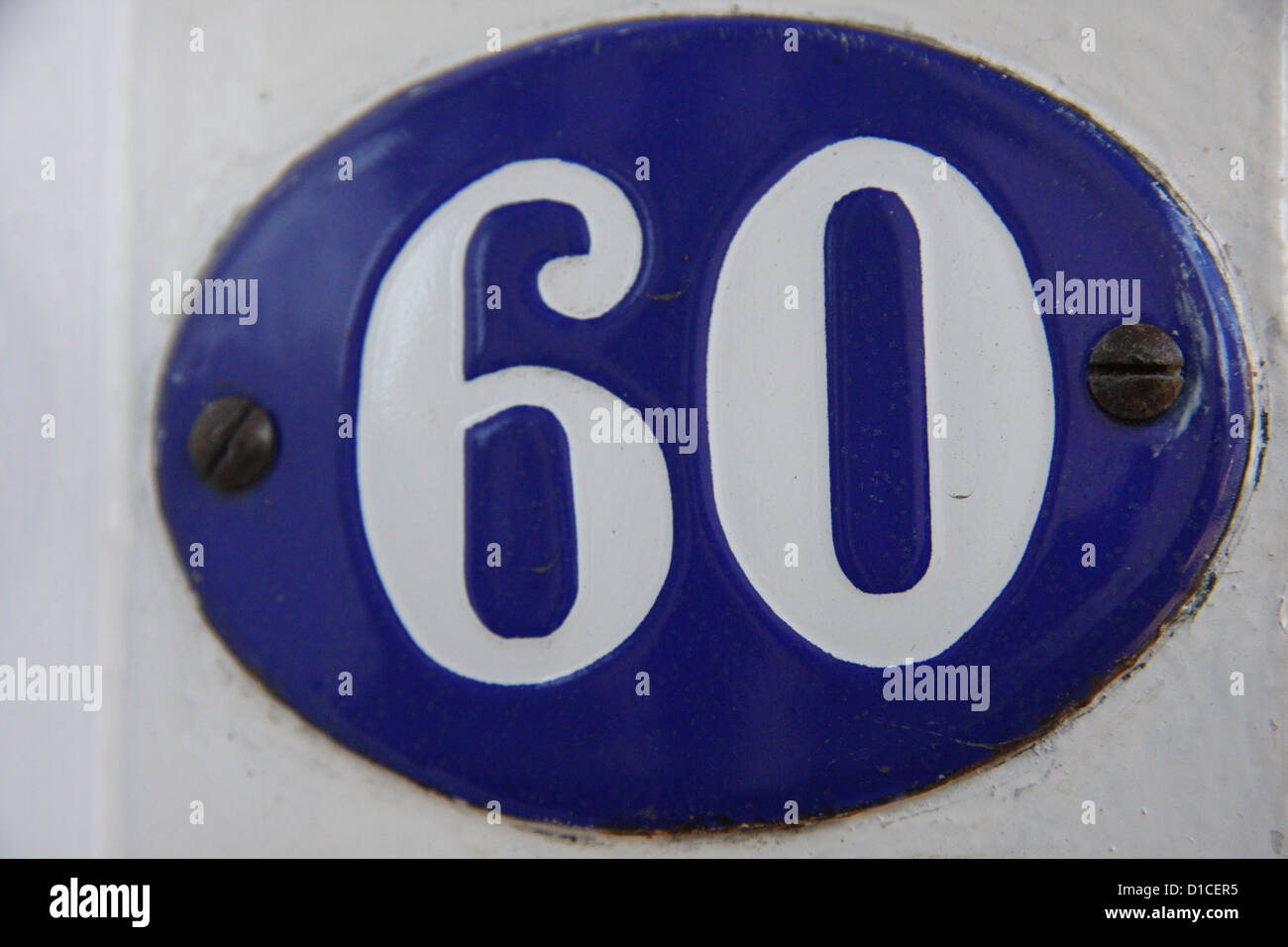 House number 60 sign hi-res stock photography and images - Alamy