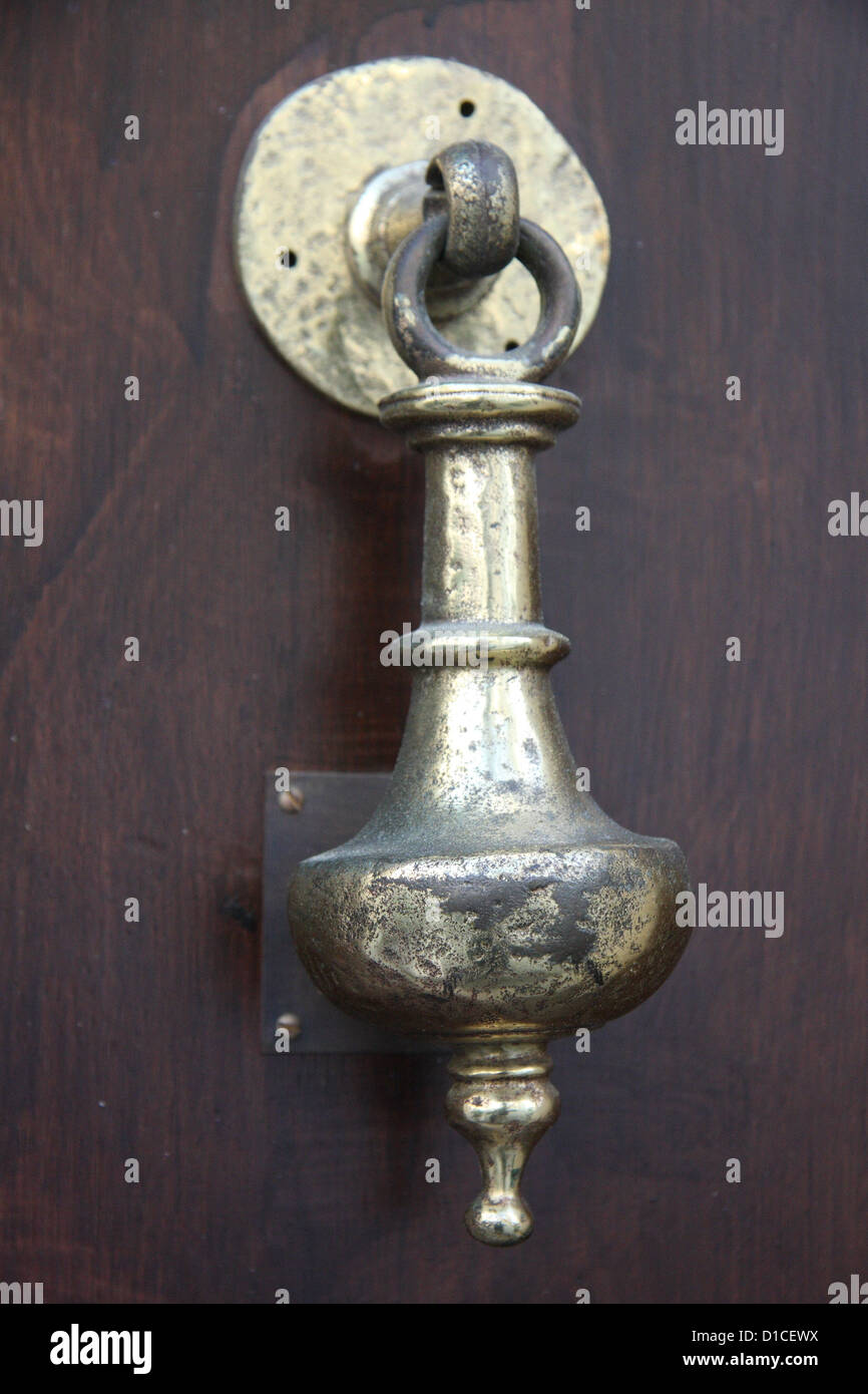 Ancient door knocker Stock Photo - Alamy