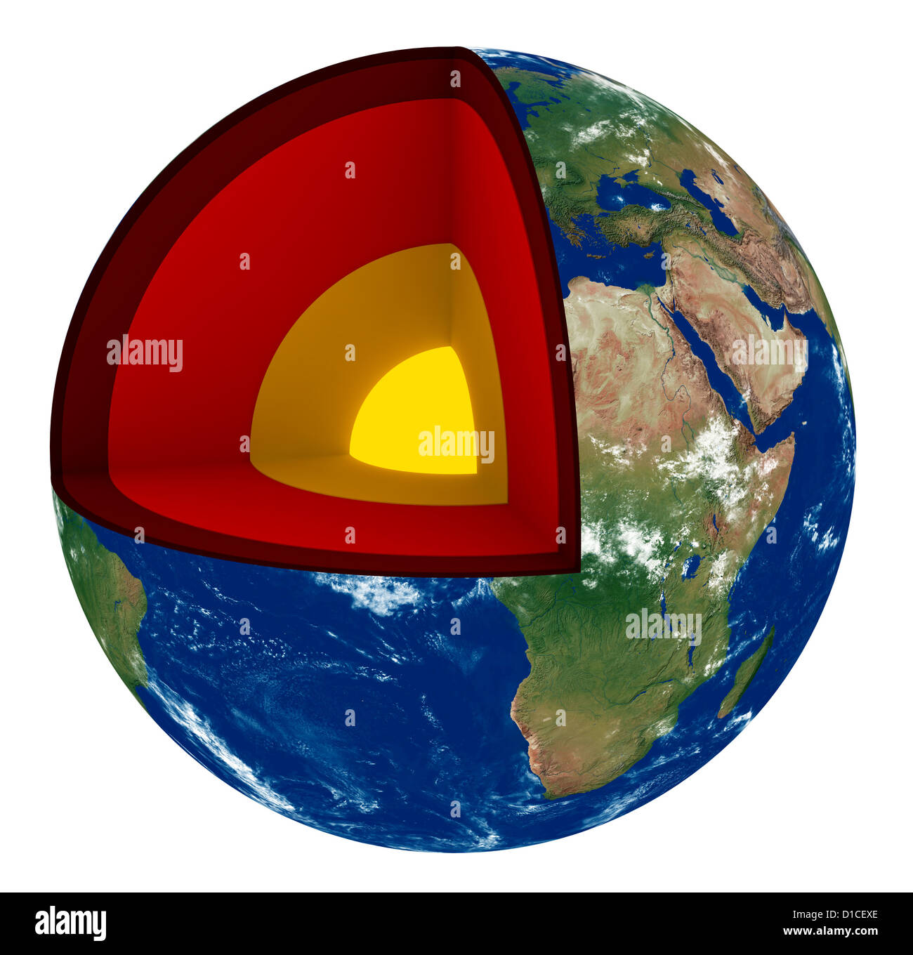 Earth mantle core crust hi-res stock photography and images - Alamy