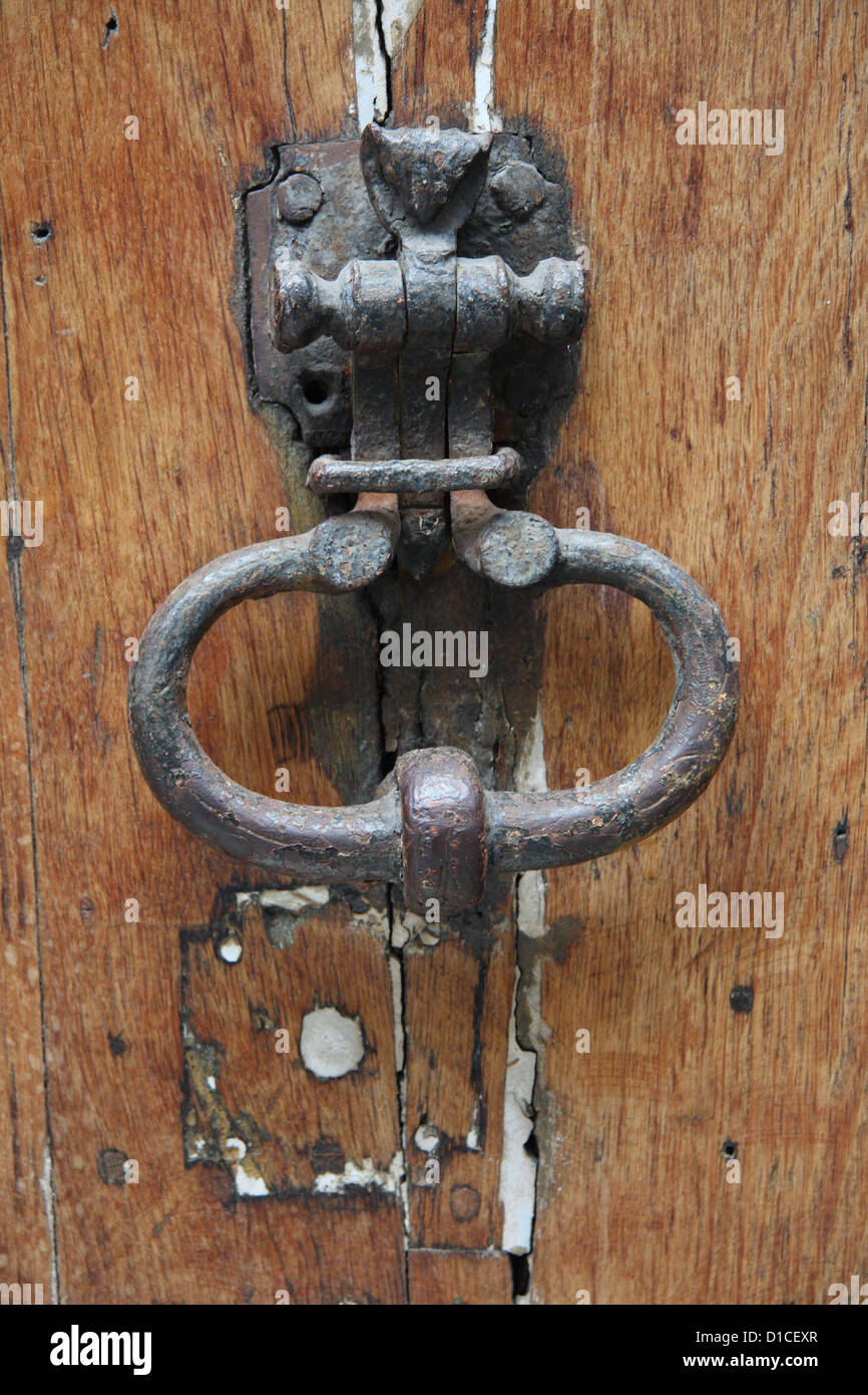 Ancient door knocker Stock Photo - Alamy