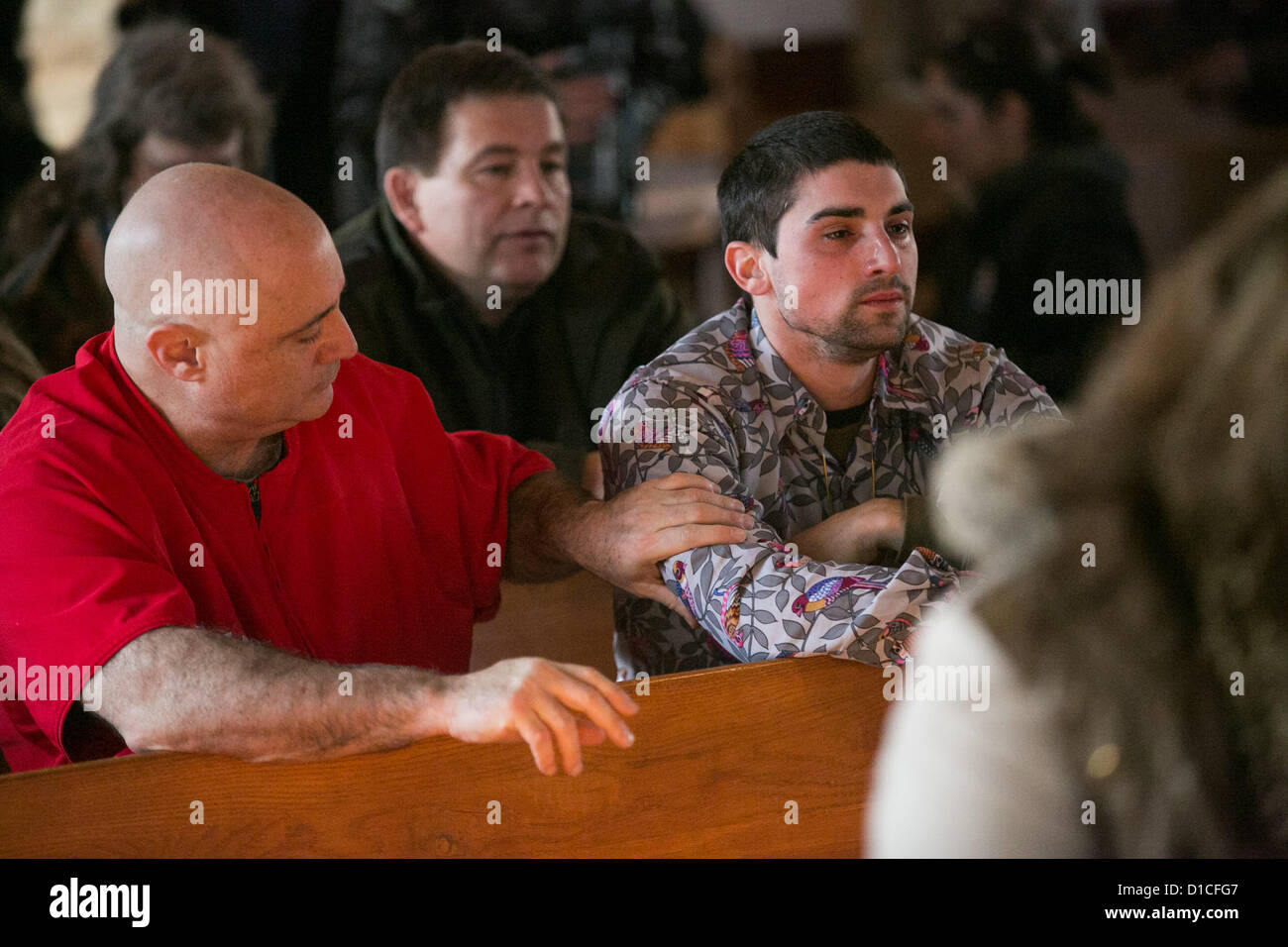 Dec. 15, 2012 - A large crowd gathered at Saint John's Episcopal Church ...