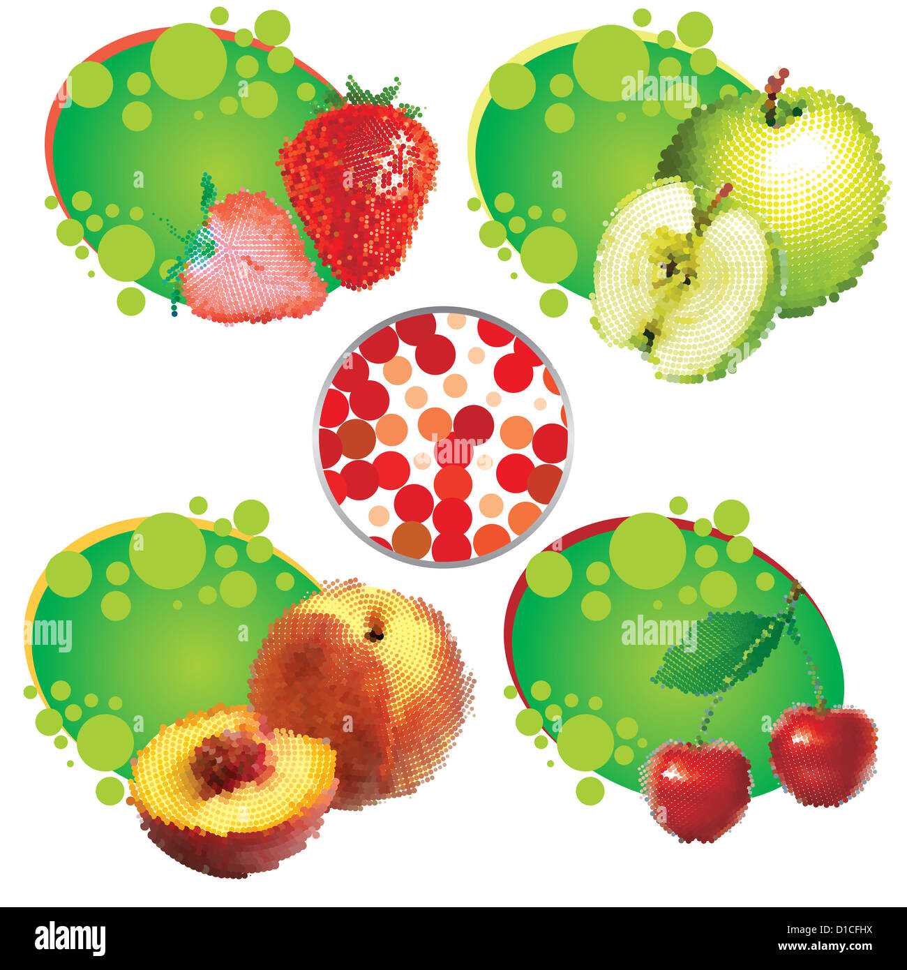 Set of Summer Fruits Stock Photo - Alamy