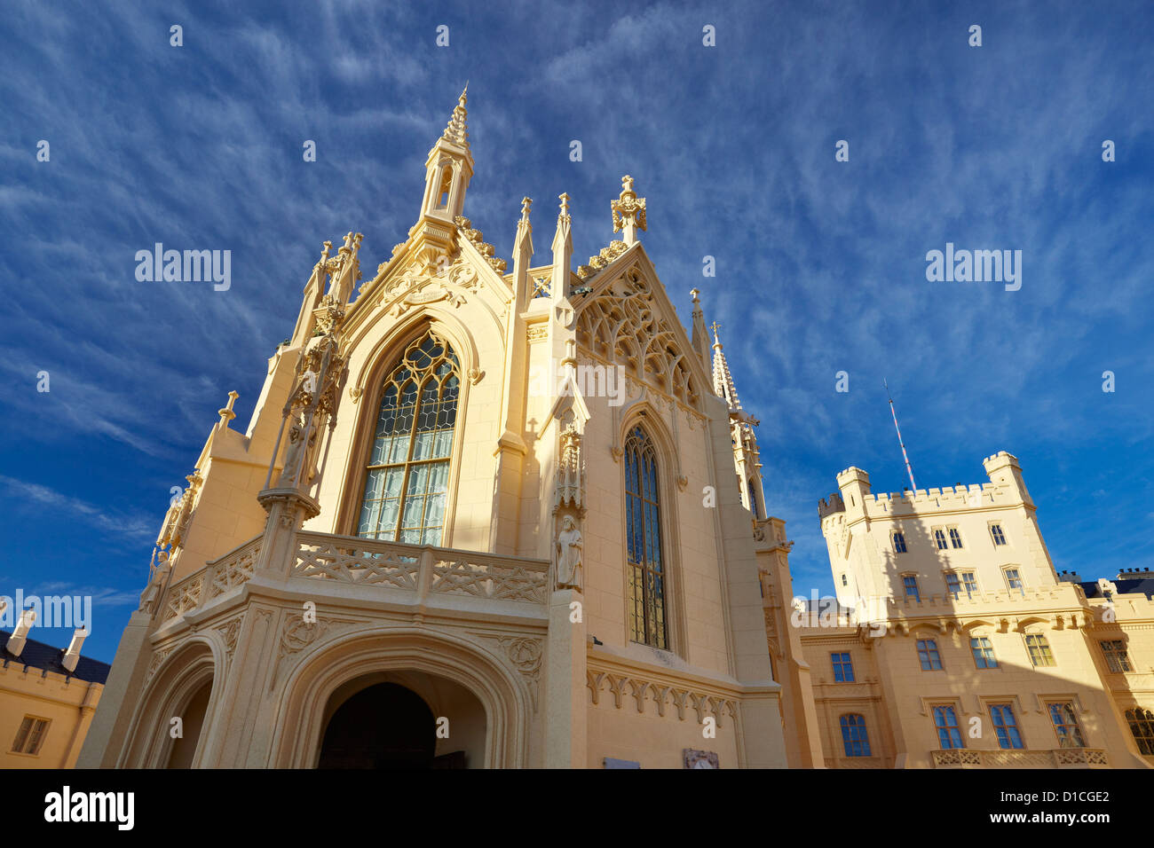 Lednice Castle, Czech Republic, Europe Stock Photo - Alamy