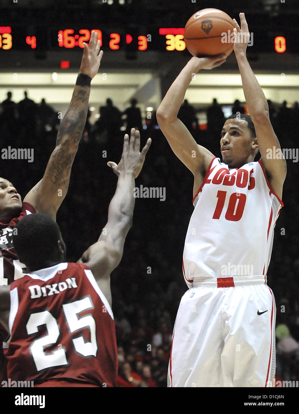 Dec. 15, 2012 - Albuquerque, NM, U.S. - UNM's # 10 Kendall Williams ...