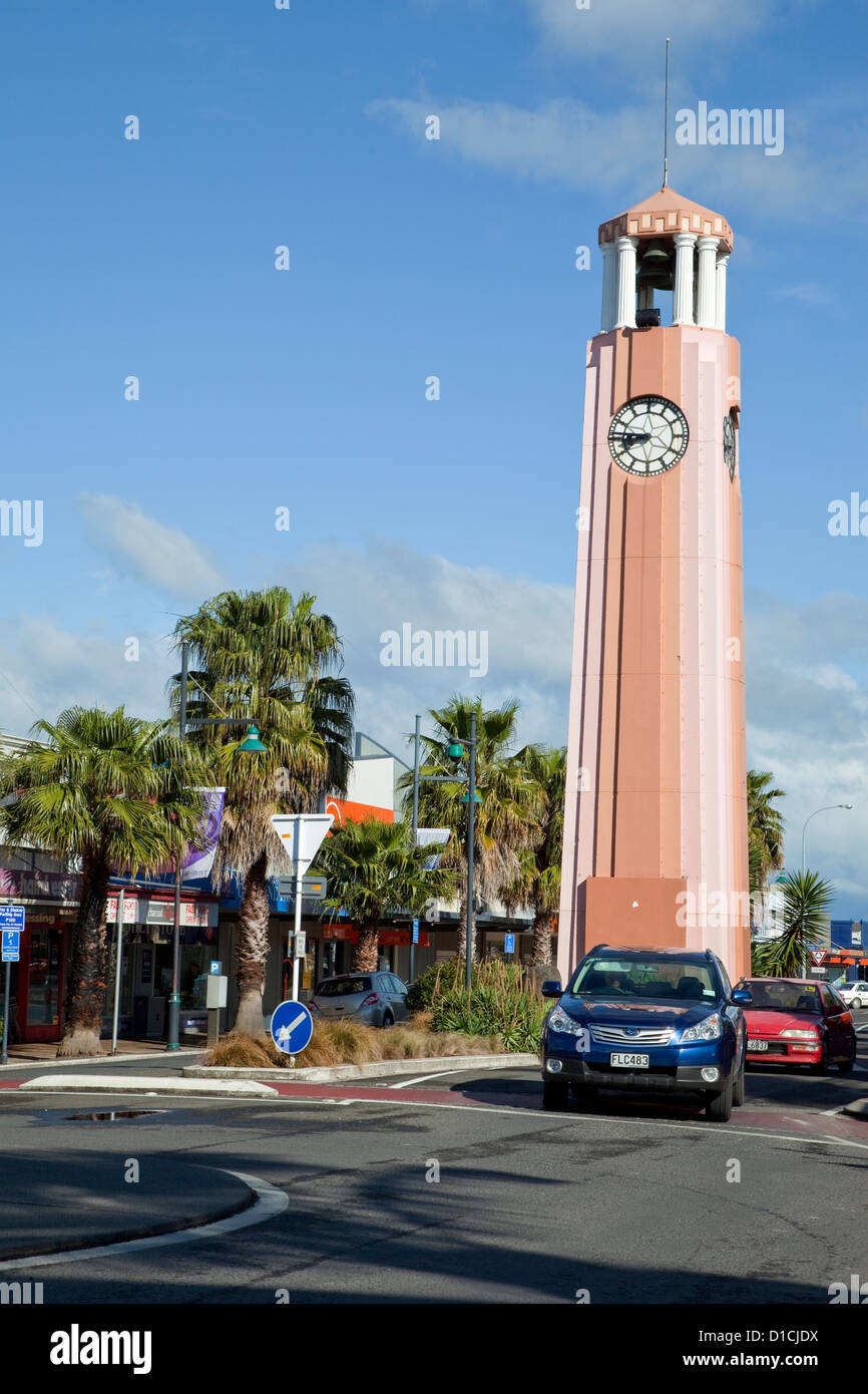 Gisborne Clocktower, Gladstone Street, north island, New Zealand Stock ...