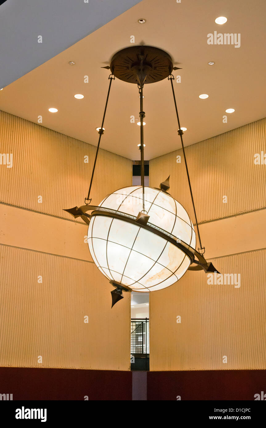 The glowing globe inside CNN studio,Atlanta, Geogia, USA Stock Photo ...