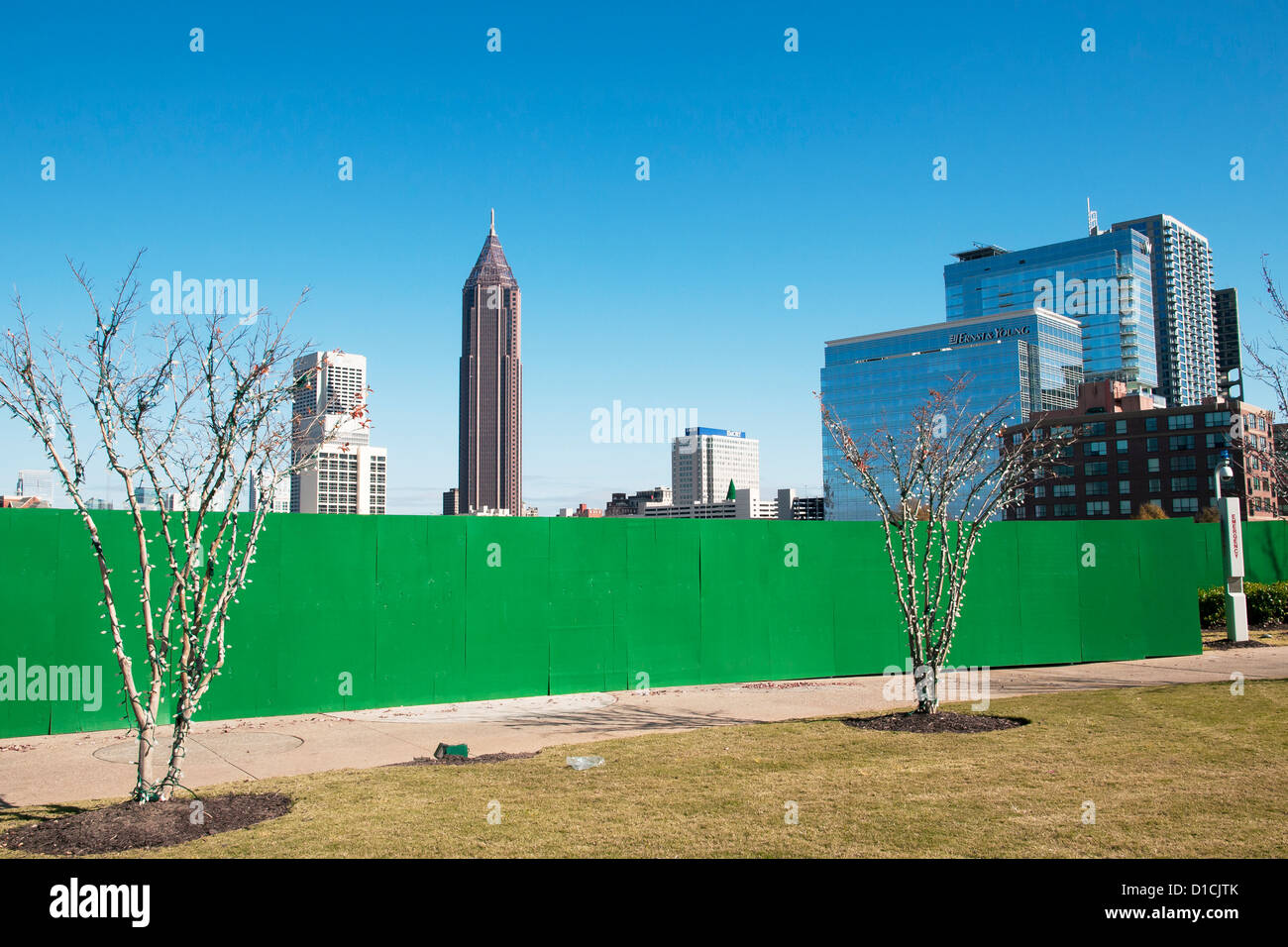 View of Atlanta from Pemberton Place , Atlanta, Geogia, USA Stock Photo ...
