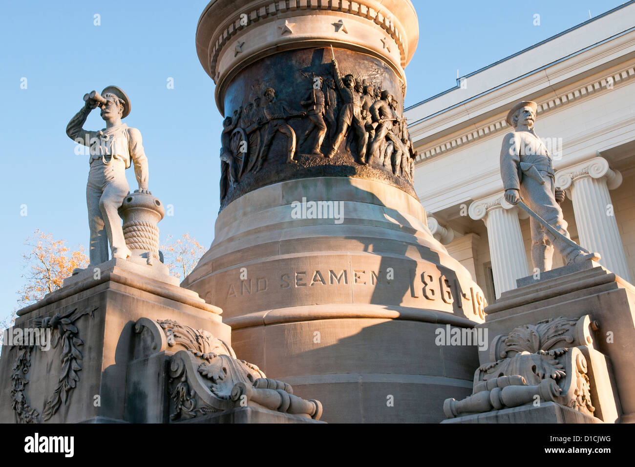 Detail of Alabama Confederate Monument on Montgomery's Capitol Hill ...