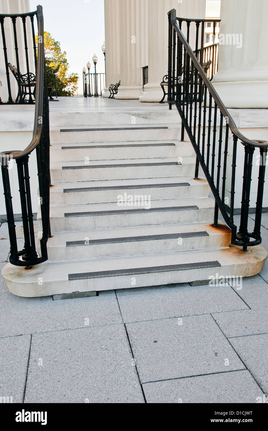 Stairs and handrails of Alabama State Capitol Building, Montgomery ...