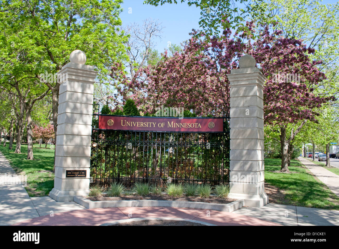Entrance to the University of Minnesota Campus. Minneapolis Minnesota ...