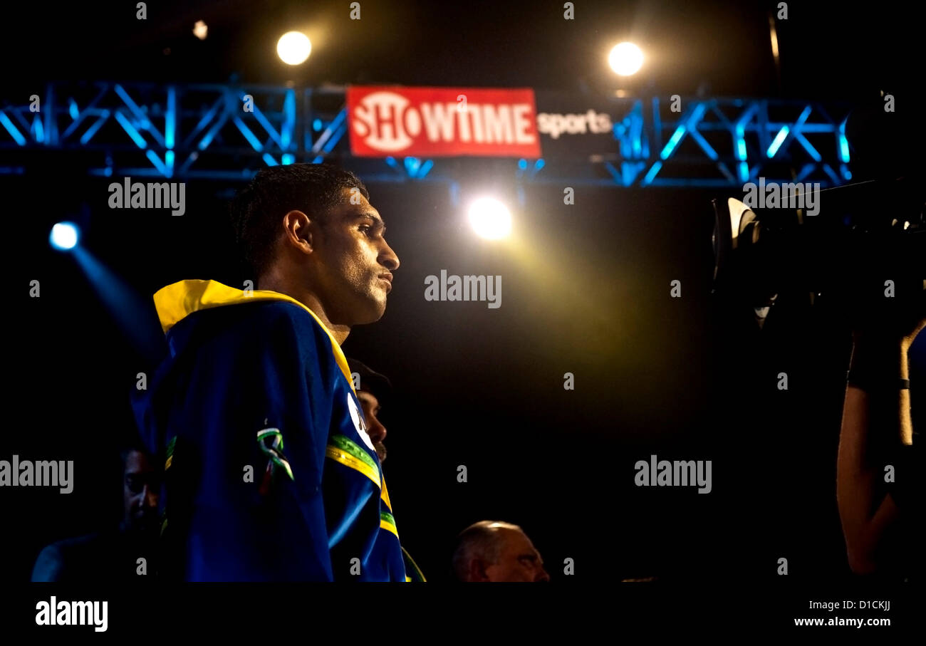 Dec. 15, 2012 - Los Angeles, CA, US - AMIR KHAN is introduced prior to ...