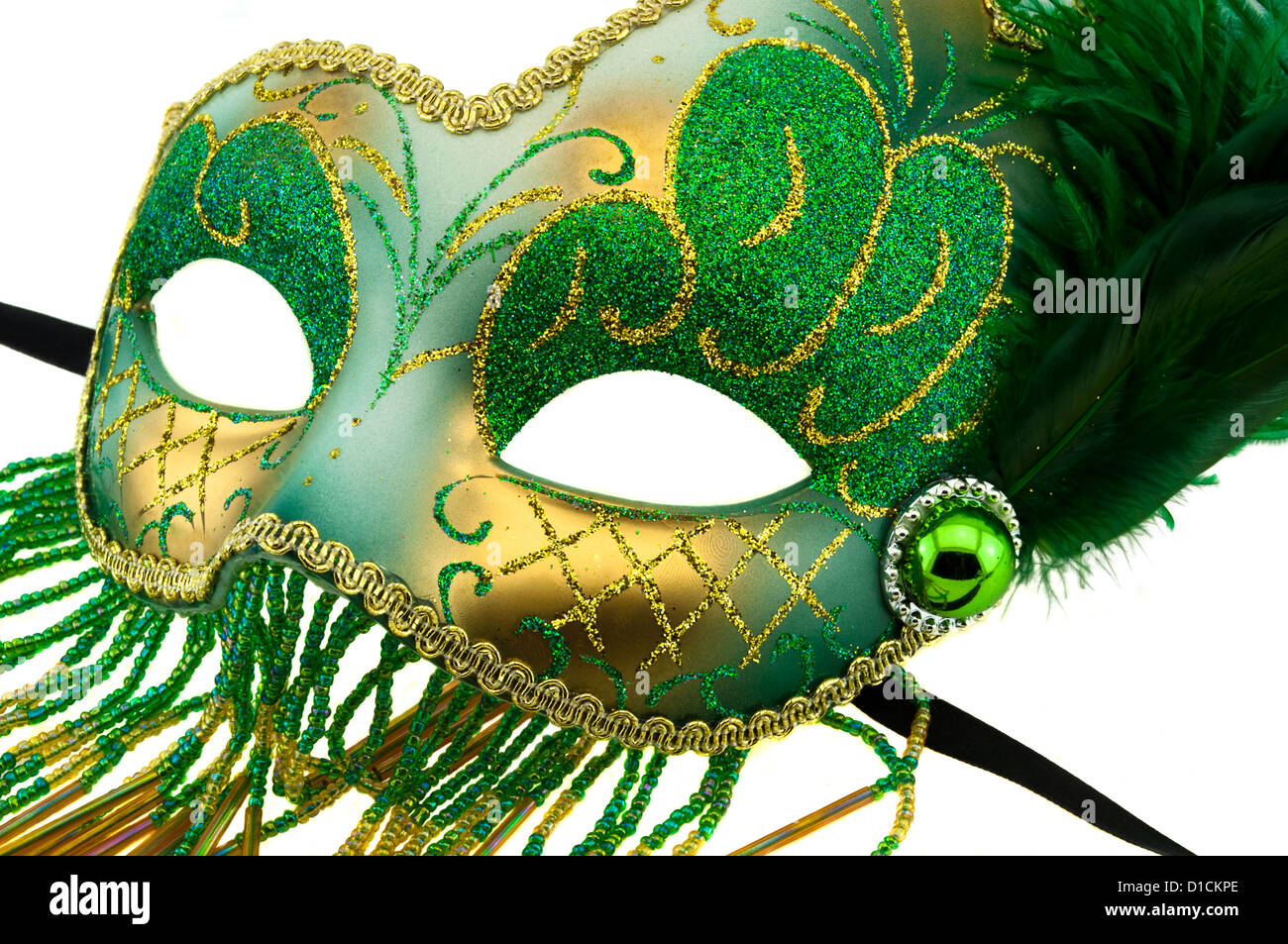 beautiful carnival mask isolated on white background Stock Photo - Alamy