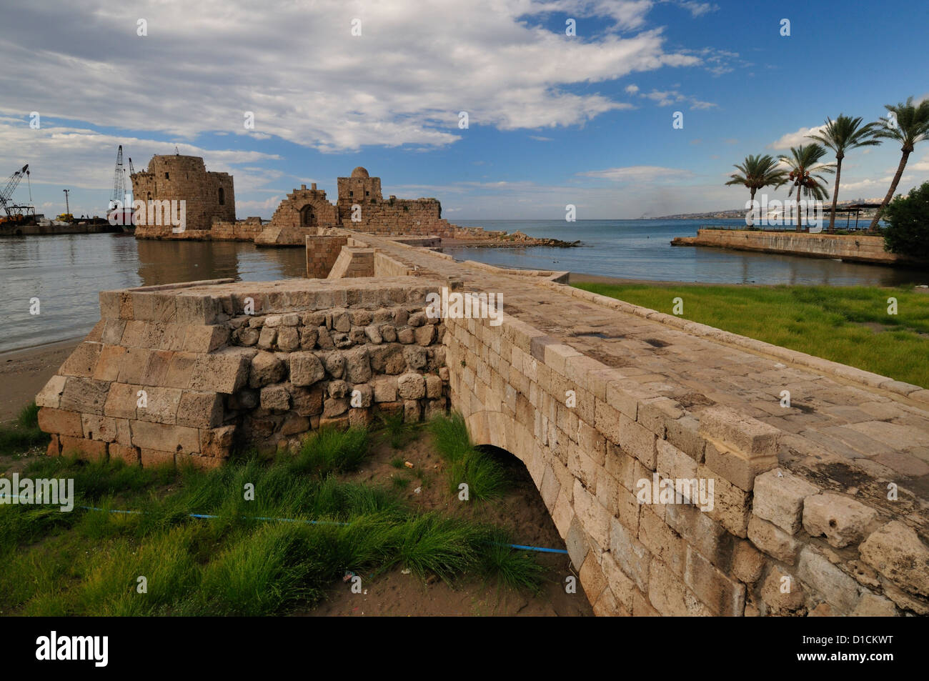 The Crusades Sea Castle, Saida/ Sidon, South Lebanon Stock Photo - Alamy