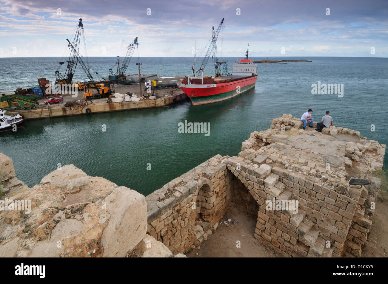 The Crusades Sea Castle, Saida/ Sidon, South Lebanon Stock Photo - Alamy