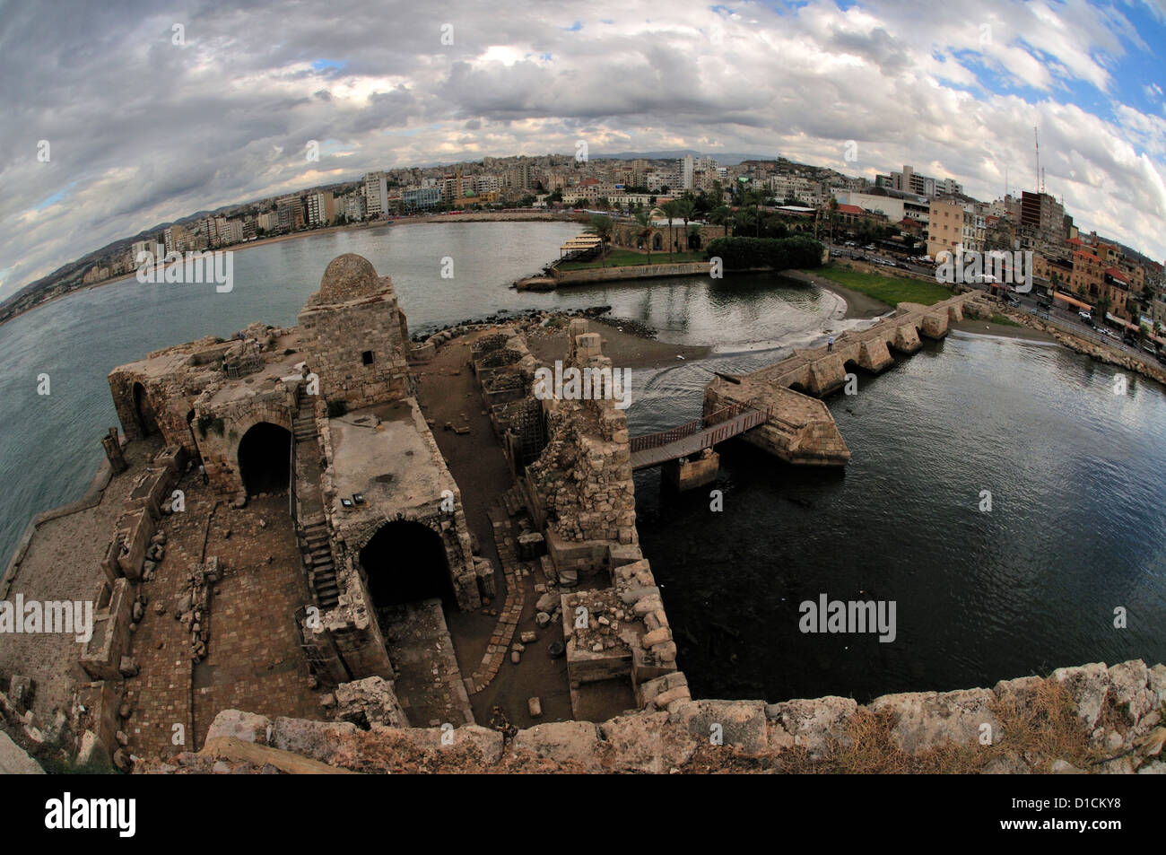 The Crusades Sea Castle, Saida/ Sidon, South Lebanon Stock Photo - Alamy