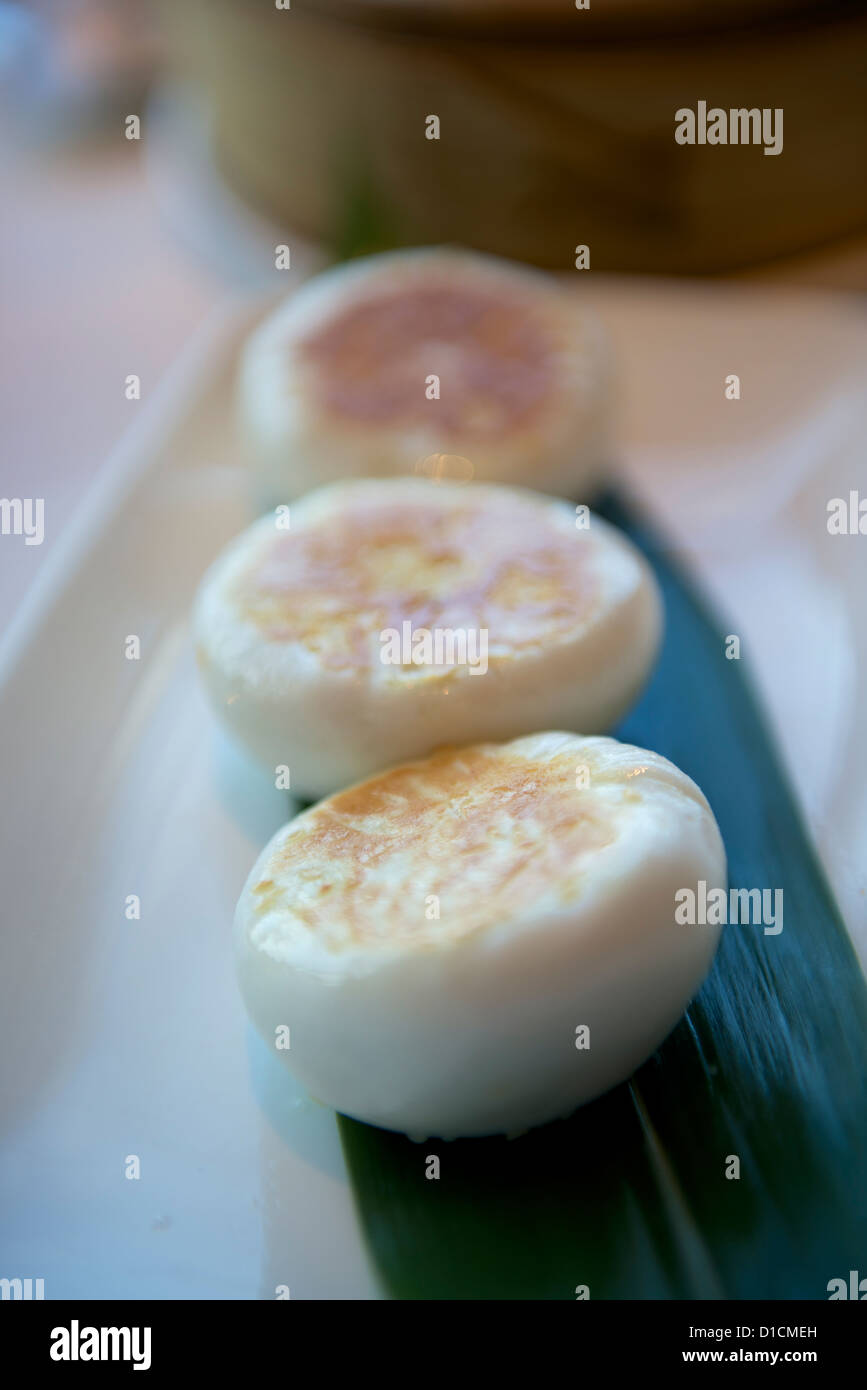 Dim Sum, pan fried meat and vegetable buns Stock Photo - Alamy