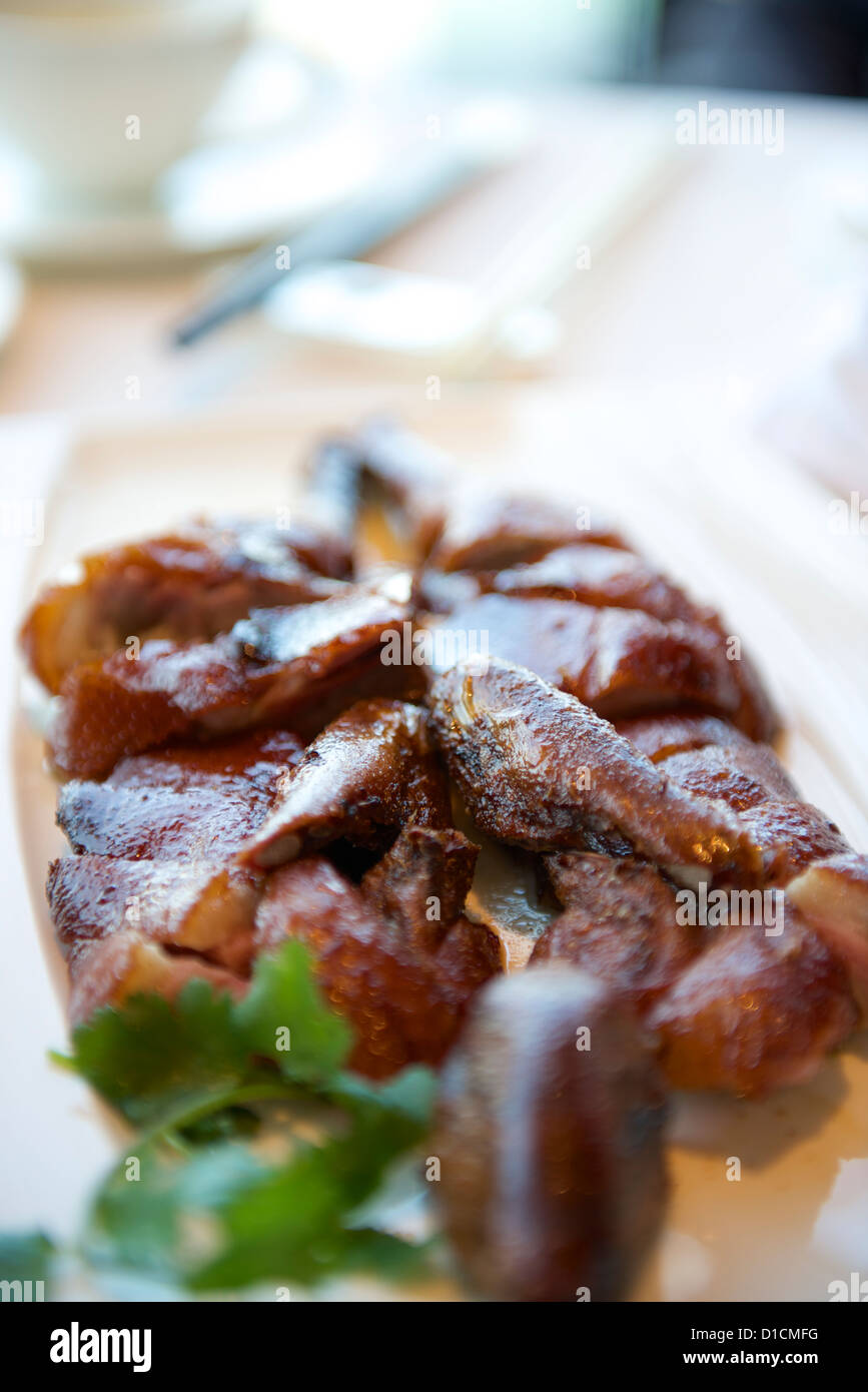 Delicious roast baby duck Stock Photo - Alamy