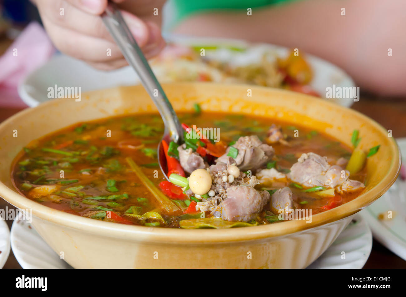 chicken innards , premature eggs and guts soup , hot and spicy Stock ...