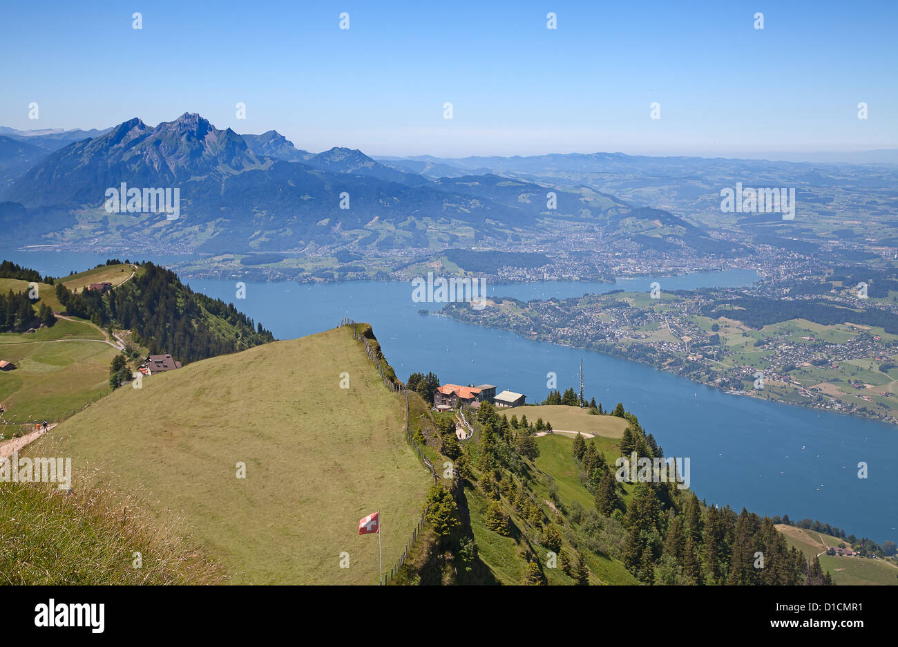 Scenic hiking trail rigi mountain hi-res stock photography and images ...