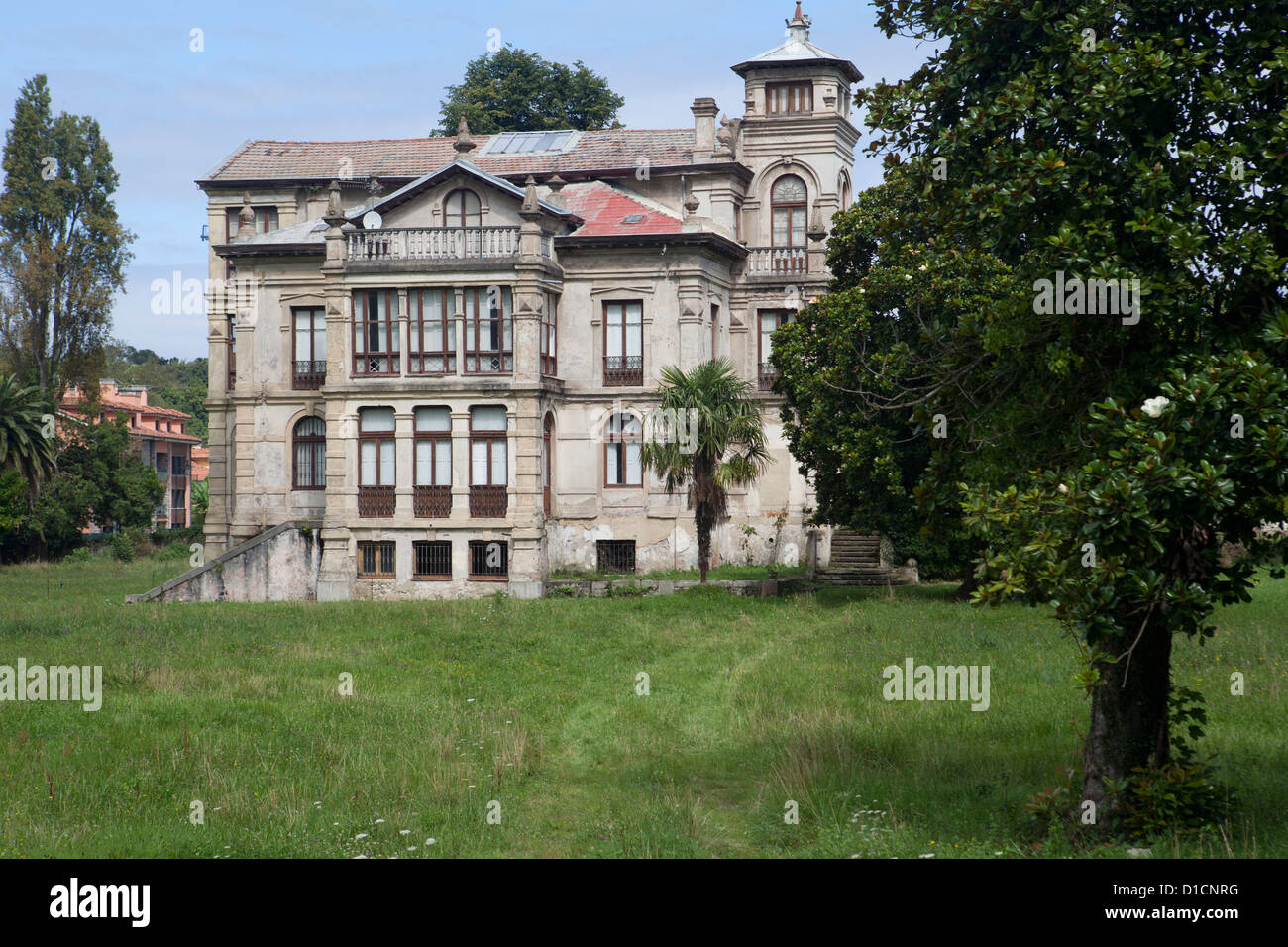 Facade of an Indian house in Asturas Stock Photo - Alamy