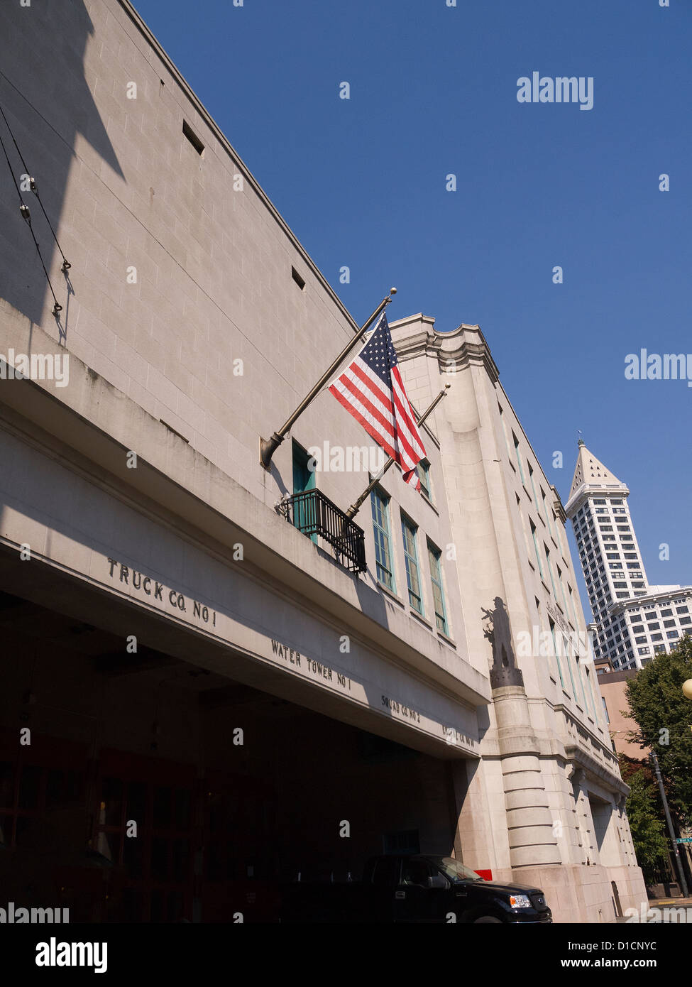 Fire Station in Seattle Washington State USA Stock Photo - Alamy