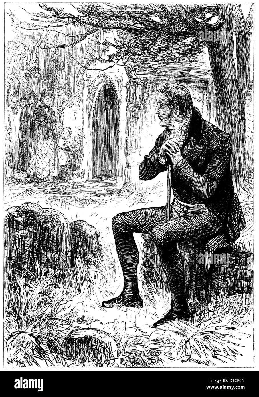 Old gravestone engraving hi-res stock photography and images - Alamy